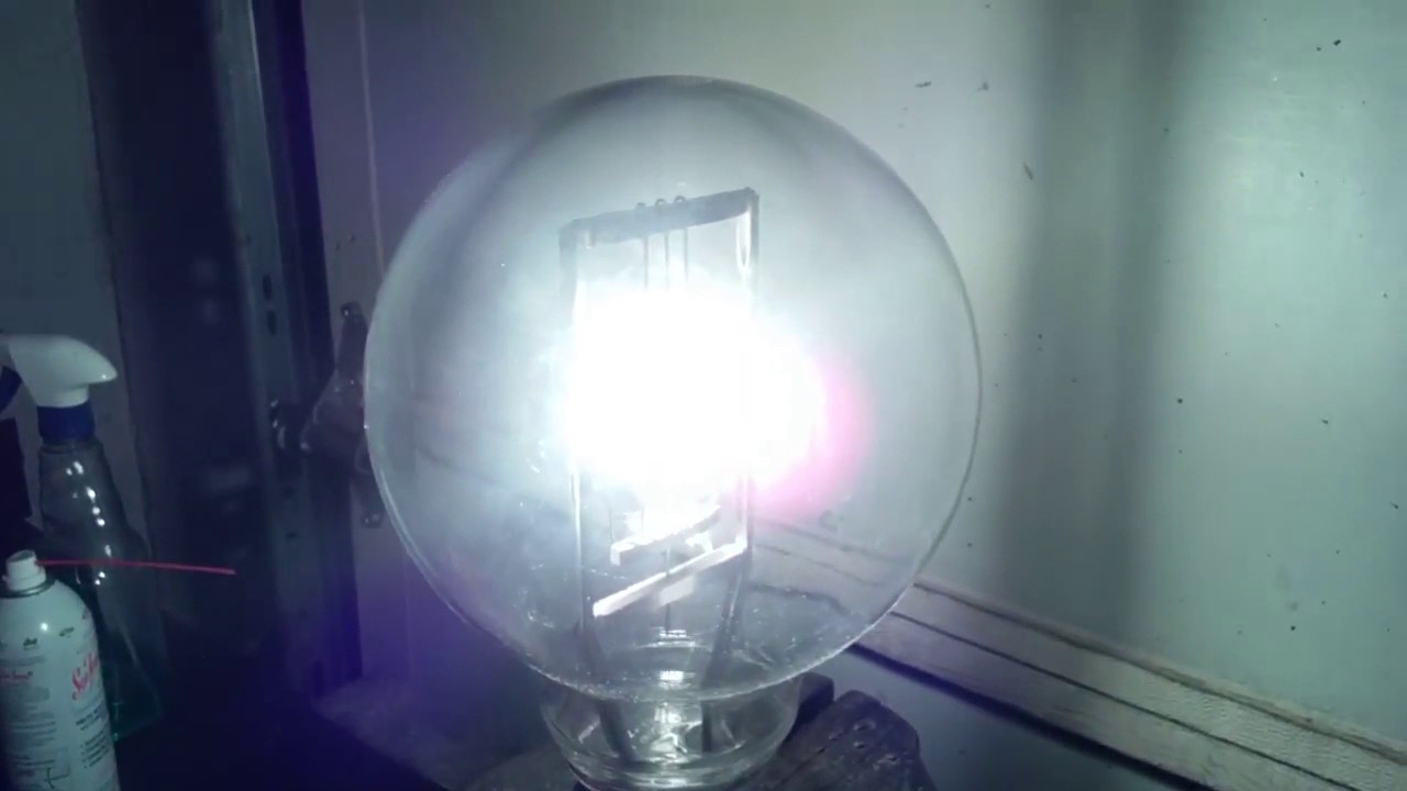 Giant light bulb test extremely bright - YouTube