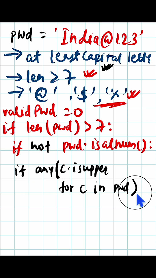Python 057 Check The Format Of A Password In Python Python Pythonprogramming 