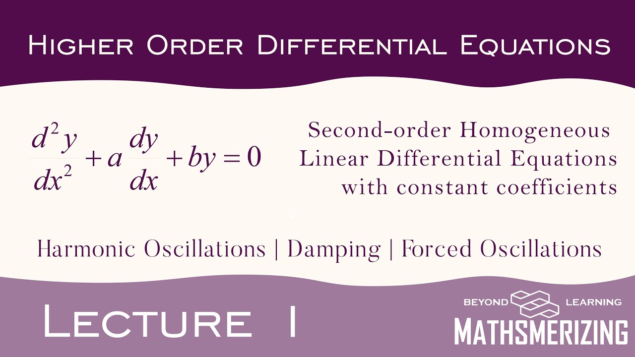 Second order Homogeneous Linear Differential Equations With Constant