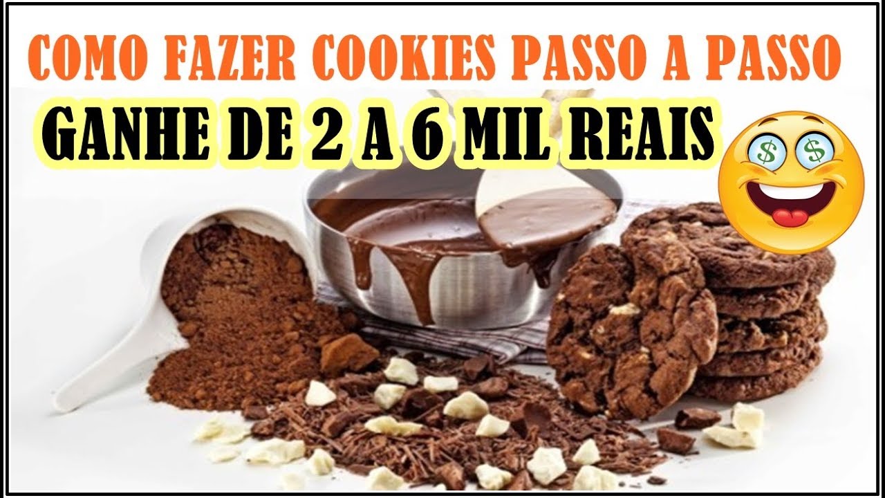 Como Fazer COOKIES passo a passo - Como Fazer COOKIES para vender e ...