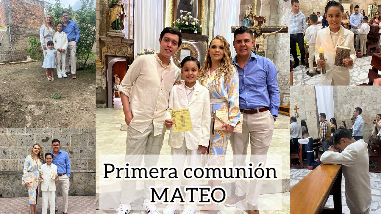 PRIMERA COMUNIÓN DE MATEO! 🥹GRACIAS A DIOS POR ESTE BELLO DÍA 💕 - YouTube