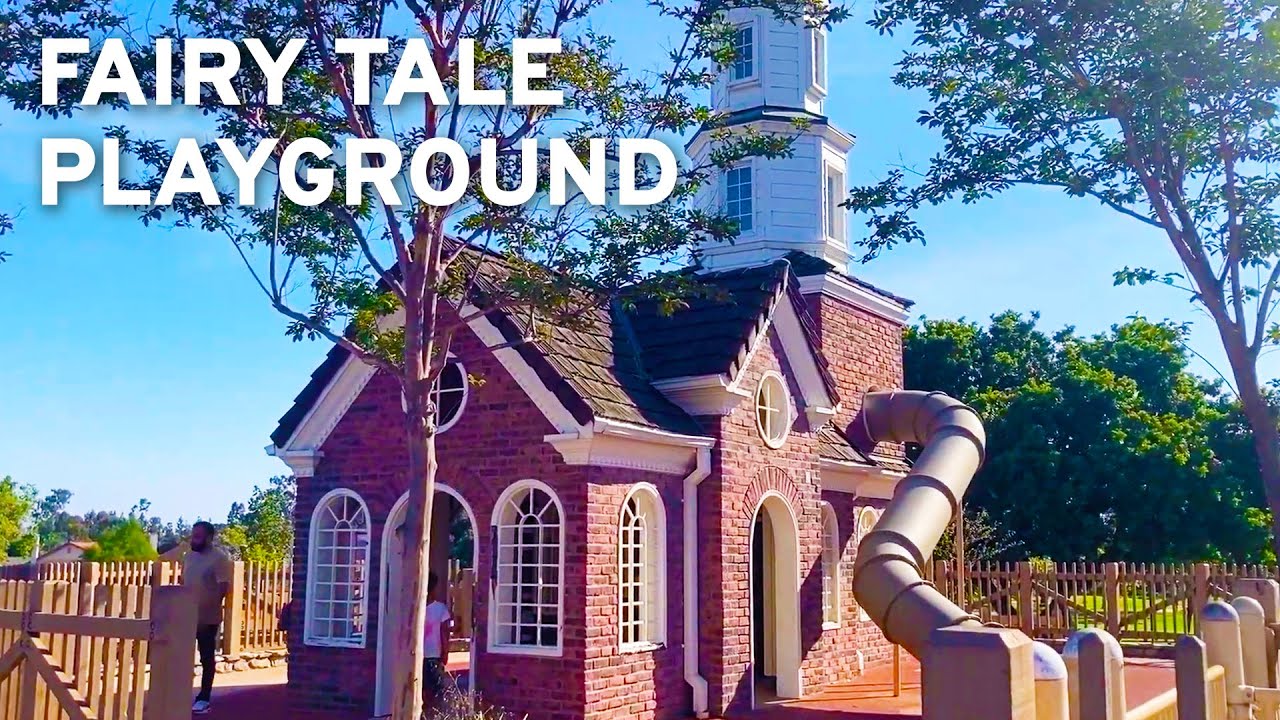 🏰 Hidden Fairy Tale Playground on an Island 🛝 Cerritos Heritage Park - YouTube