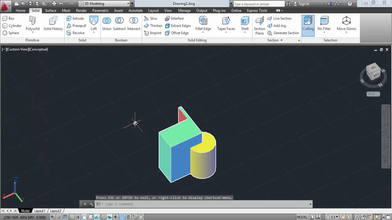 A 3 12 Boolean komutları union,subtract,intersect - YouTube