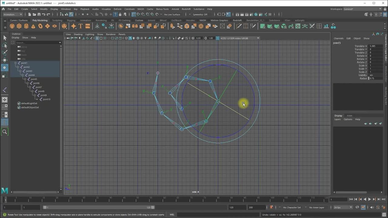Maya - Orient Local Rotation Axis - YouTube