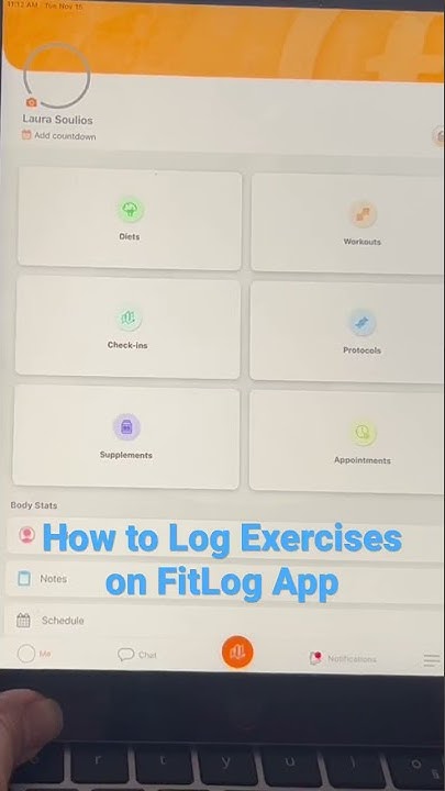 FitLog app. How to log your exercise program - YouTube