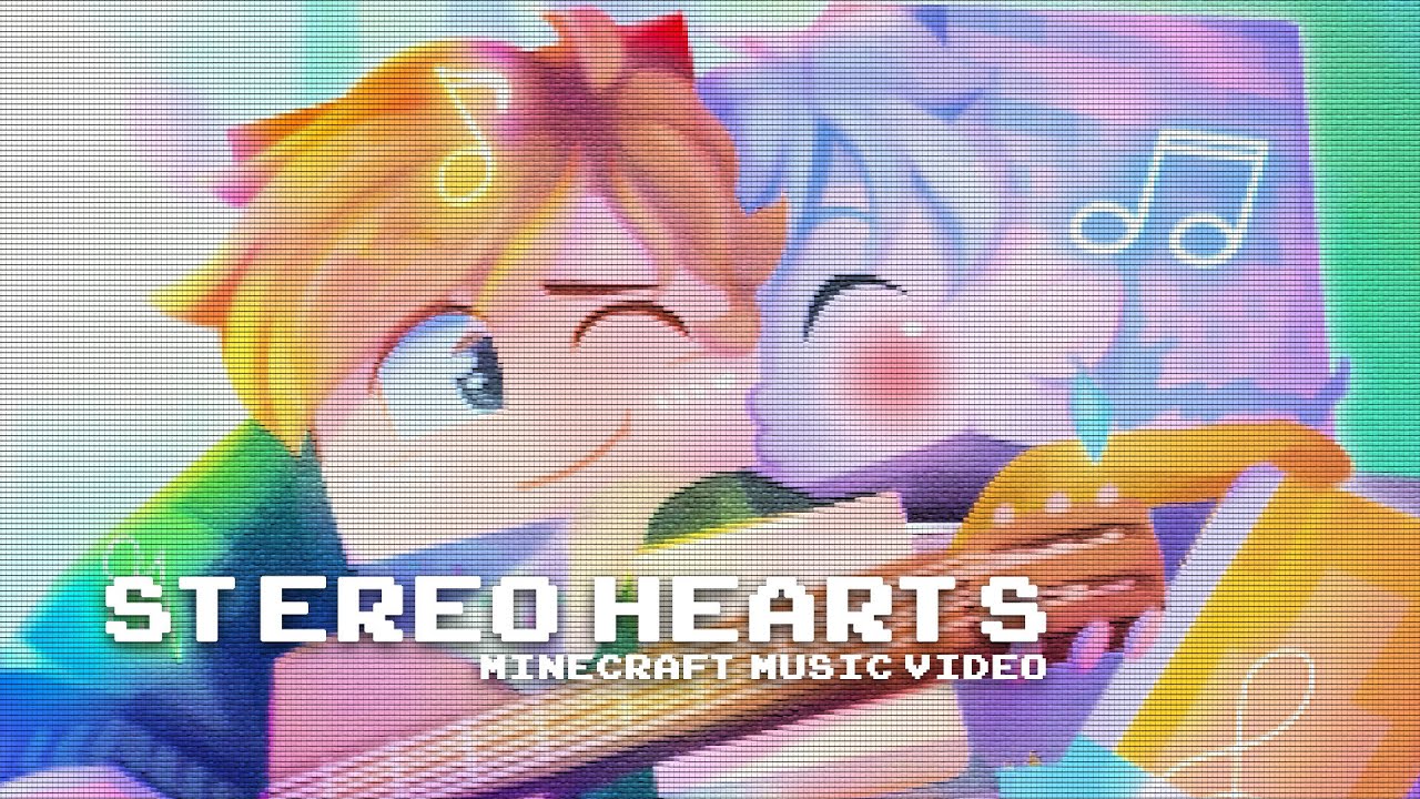 "Stereo Hearts" - A Minecraft Boy Love Music Video 🎵🌈 - YouTube