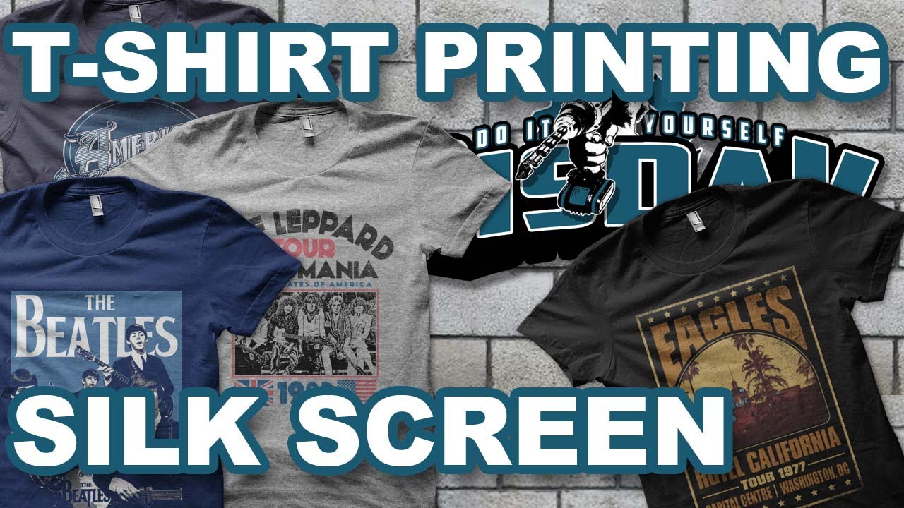 One color T-shirt Printing - Screen Print - YouTube