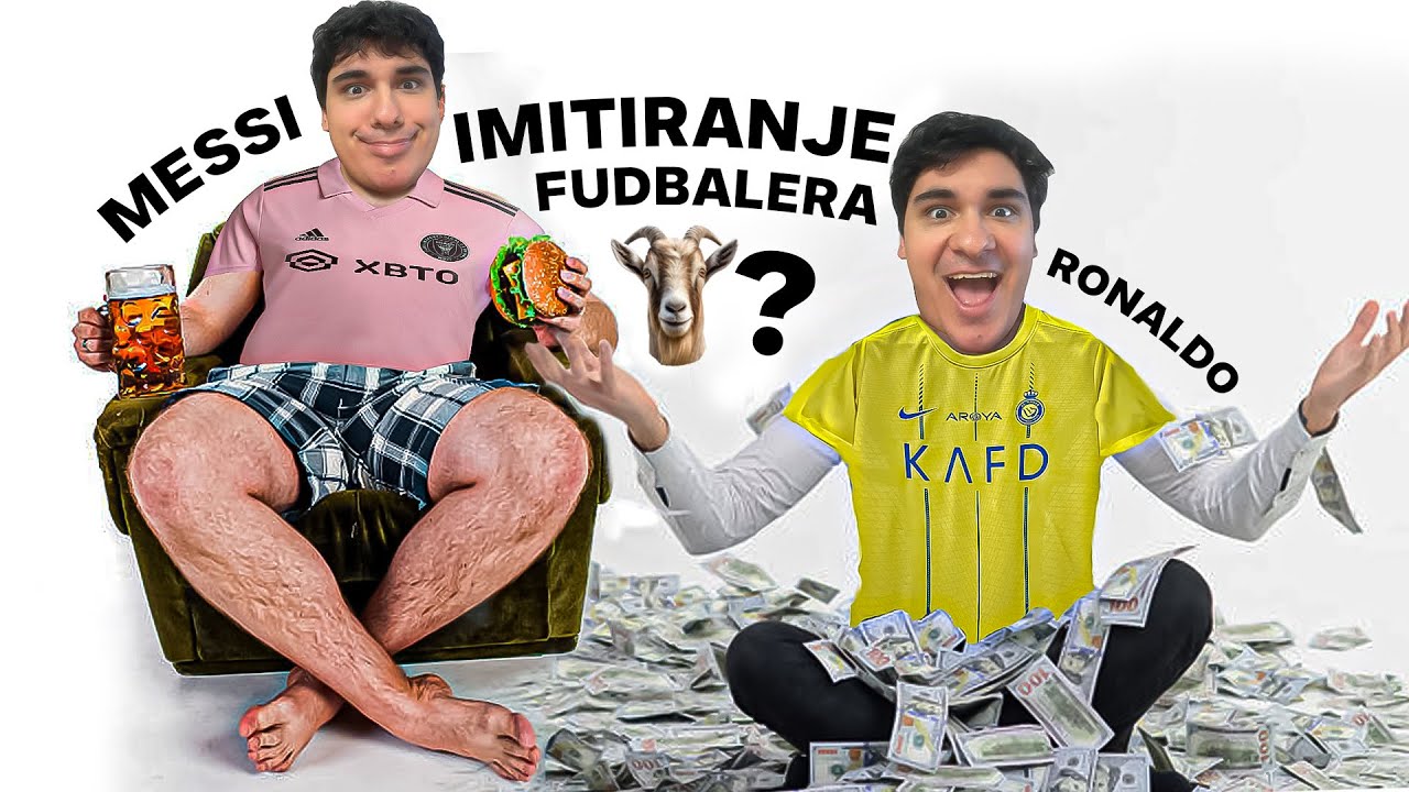 KO JE GOAT? Messi Ili Ronaldo - IMITIRANJE FUDBALERA - YouTube