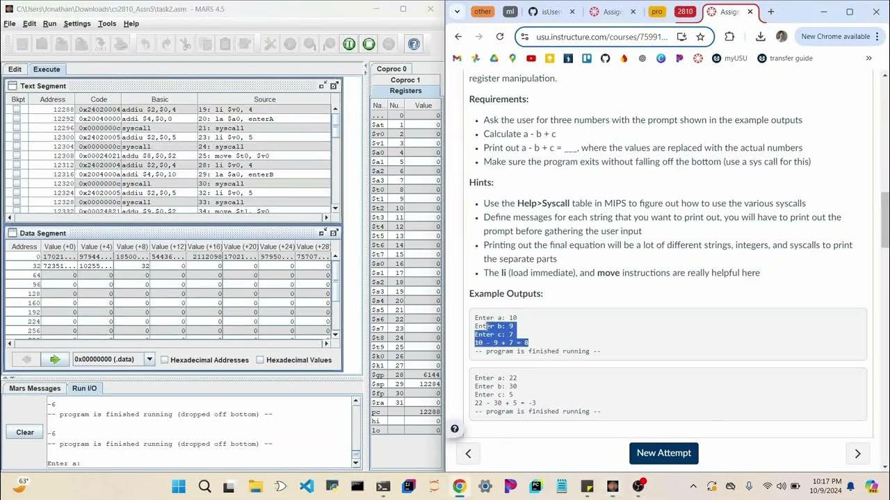 Basic MIPS Assembly programs - YouTube