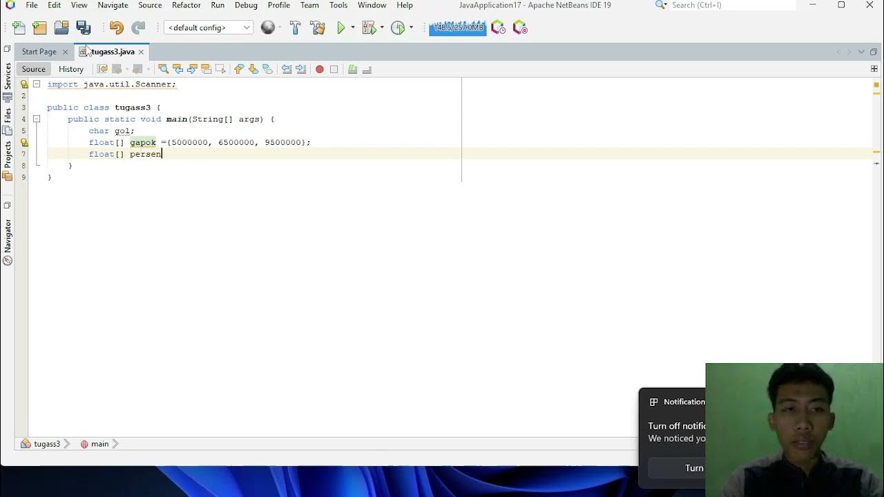 Membuat Program Sederhana menggunakan Operator, IF dan Array - YouTube