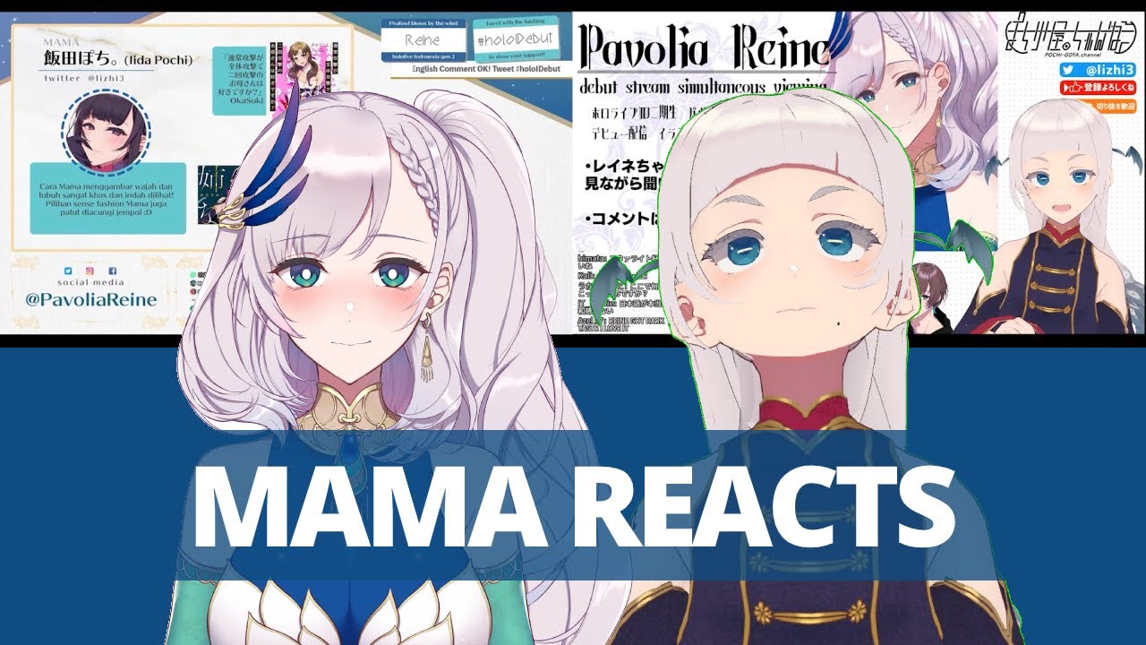 Pavolia Reine introduces her mama Iida Pochi, Pochi-mama reacts (Best ...