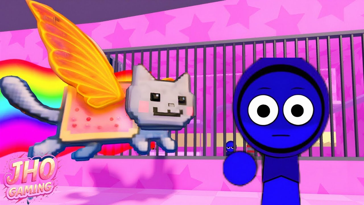 Sprunki Jevin Played Nyan Cat Prison Run! ROBLOX Speedrun Full Gameplay ...