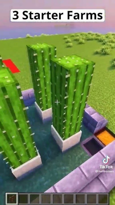 3 starter farms #minecraftshorts #farmers - YouTube