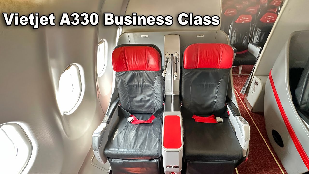 Vietjet A330 Business Class Ho Chi Minh to Hanoi - YouTube