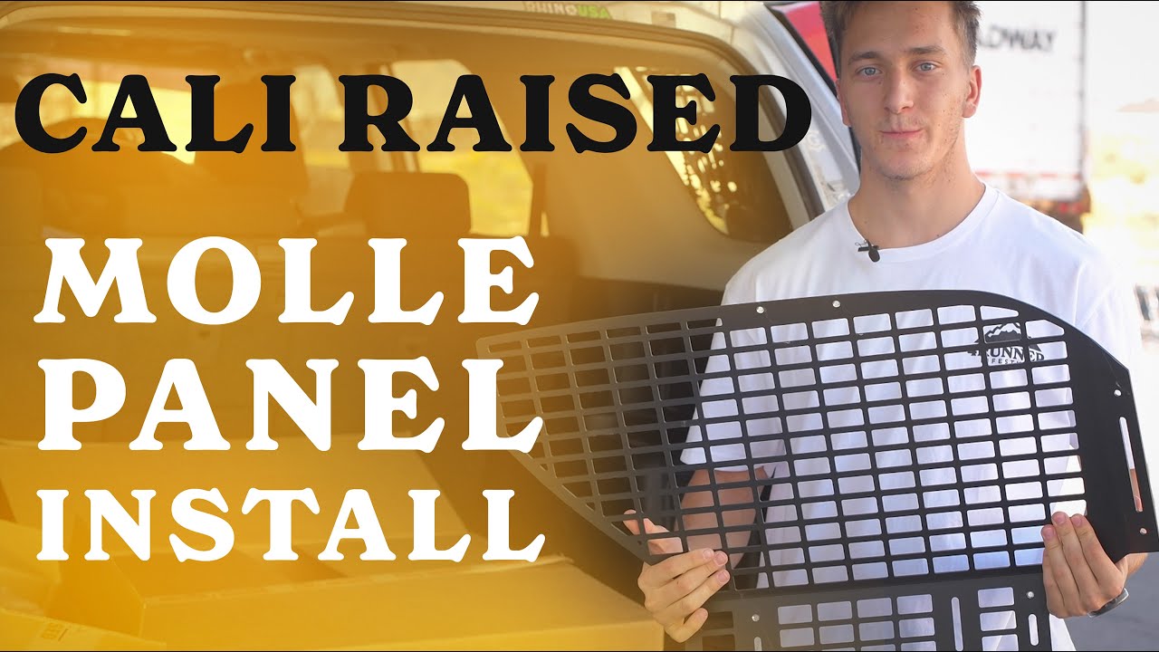 Cali Raised Interior Rear Molle Panel Install - 5th Gen 4Runner - YouTube