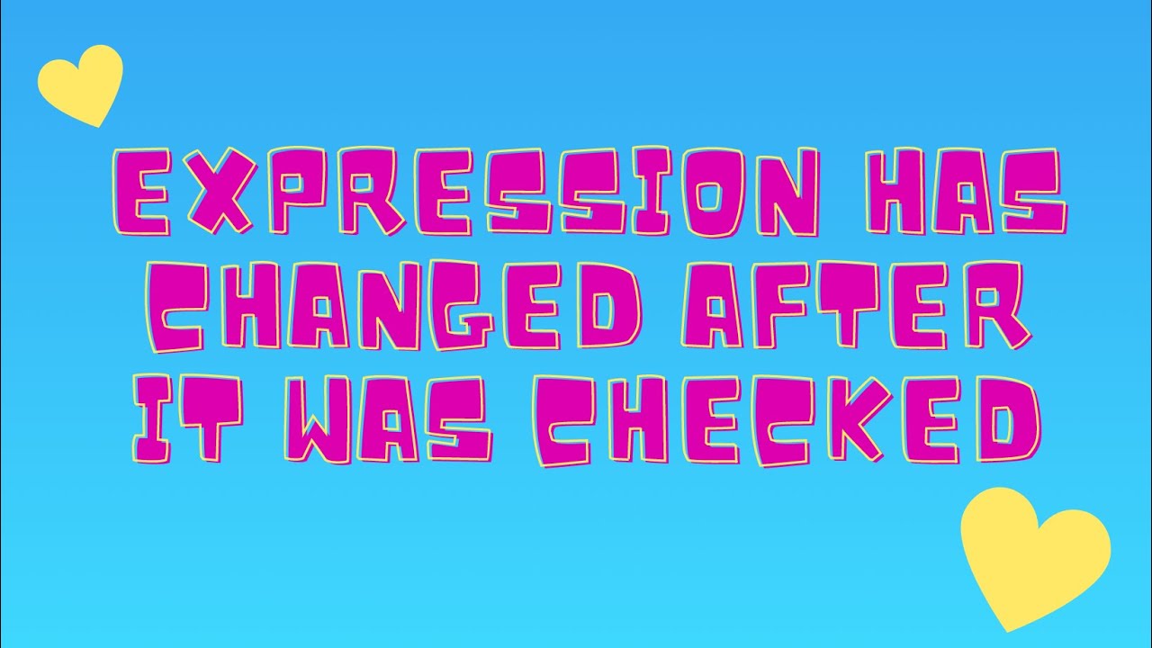 Angular 13: ExpressionChangedAfterItHasBeenCheckedError - YouTube