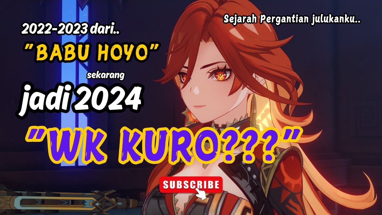 transformasi channelku dari "babu Hoyo" jadi "WK Kuro" 🗿🗿 - YouTube