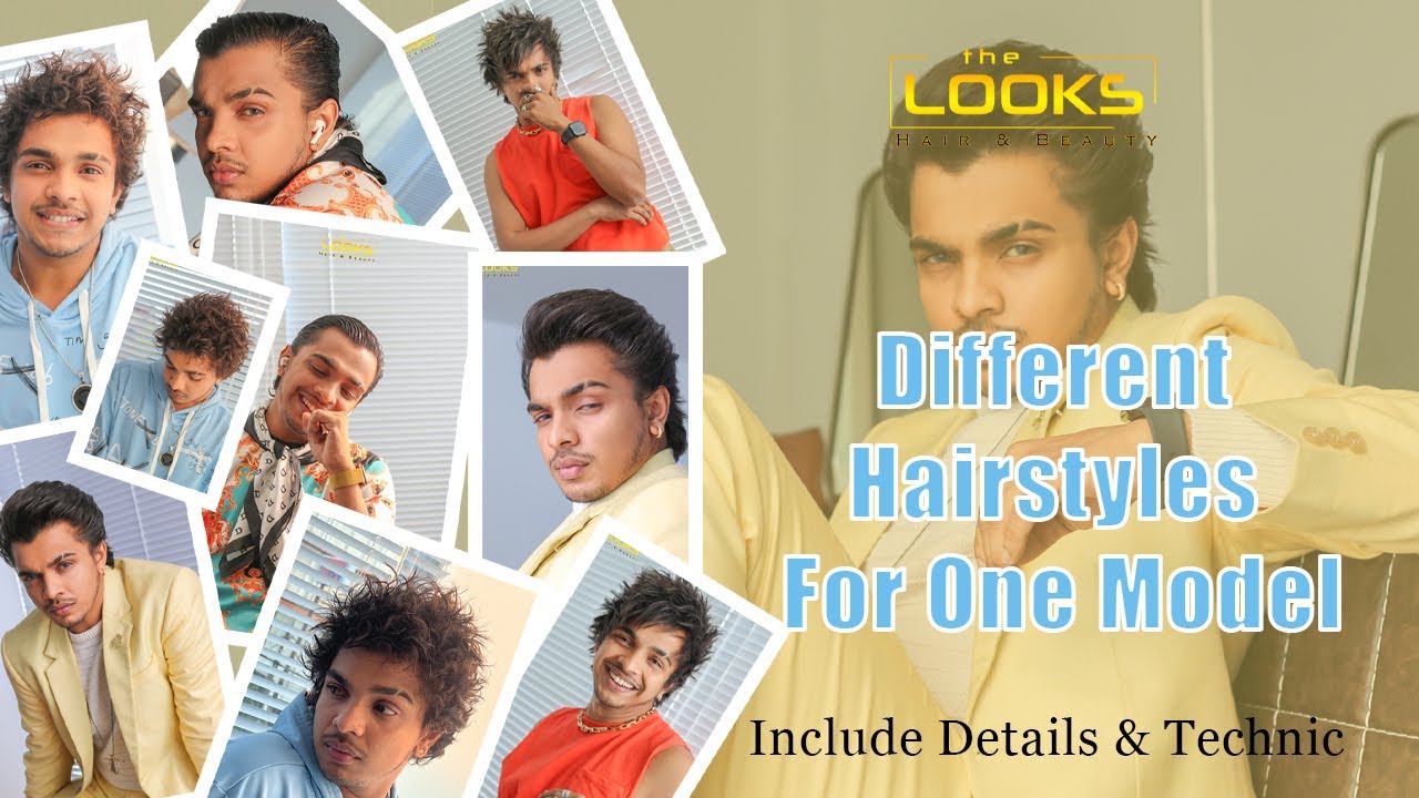 Different Hairstyles For One Model - YouTube