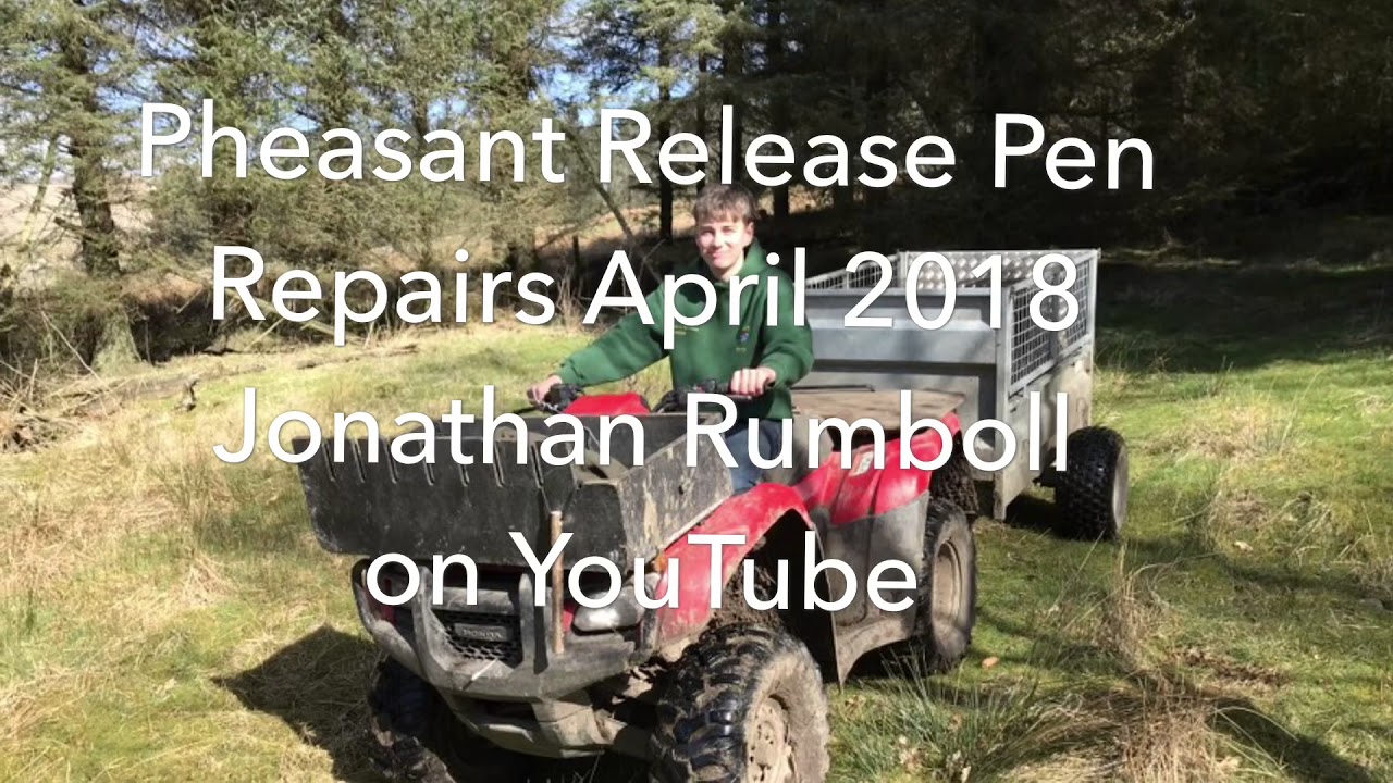 Pheasant Release Pen Repairs April 2018 - YouTube