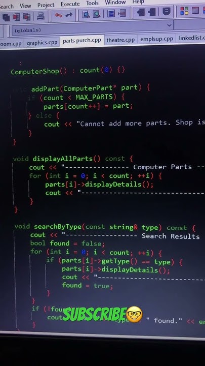 pc parts in c++ IDE dev c++#cppprogramming #codingtime #codinglife - YouTube
