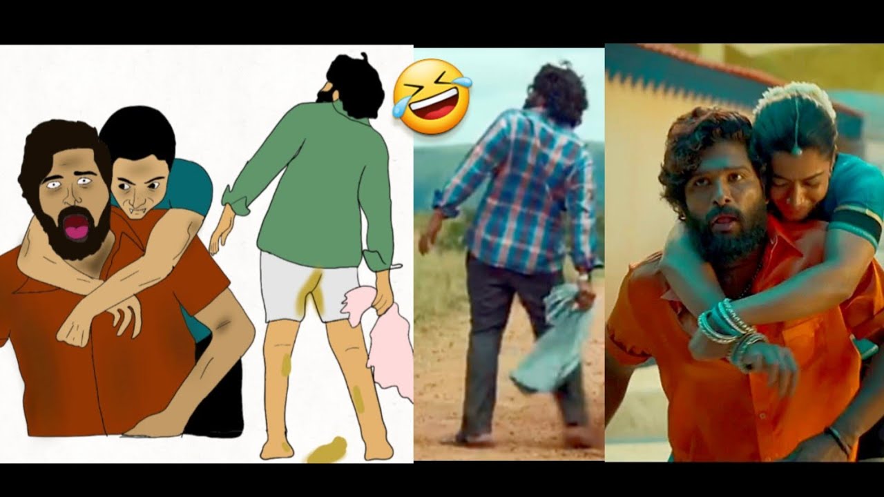 Saami Saami X Srivalli Full Mix Song Funny Meme Drawing 🤣🤣🤣 | Pushpa ...