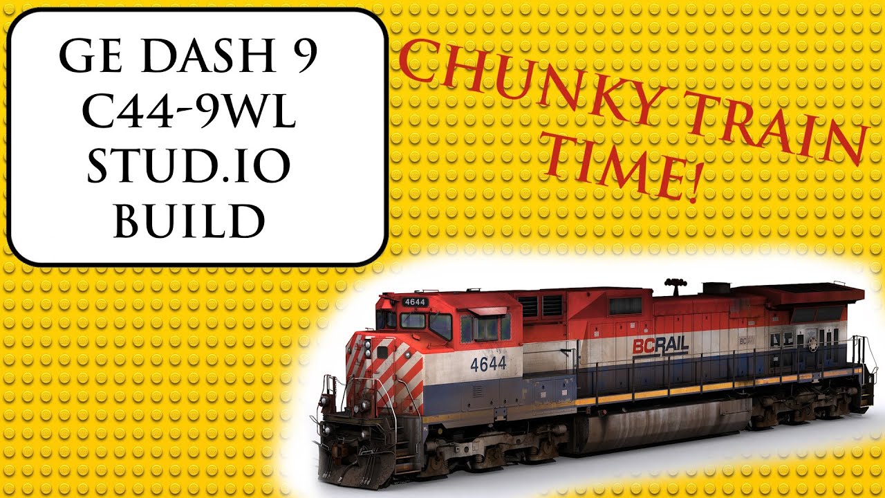 GE Dash 9 (C44-9WL) Stud.io Build - YouTube