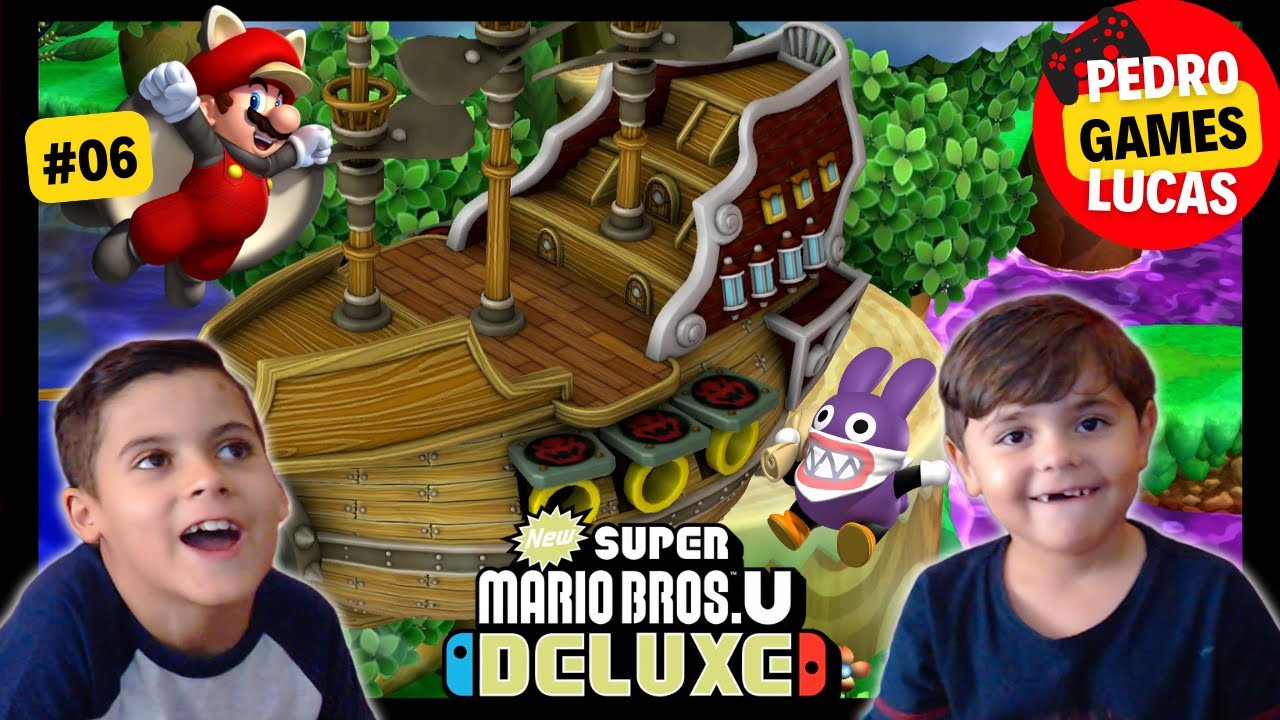 🏆 New Super Mario Bros U Deluxe #6: CASTELO da WENDY e AERONAVE do ...