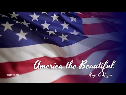 America the Beautiful - Piano Accompaniment and Lyric Video - YouTube