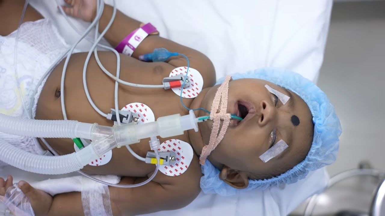 Preparing Anesthesia for a Cute Baby and sleeping - YouTube