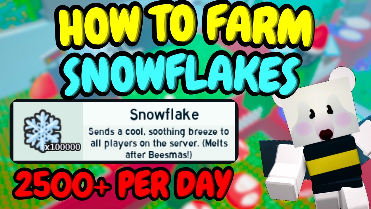 HOW TO FARM SNOWFLAKES LIKE A PRO in Bee Swarm Simulator! - YouTube