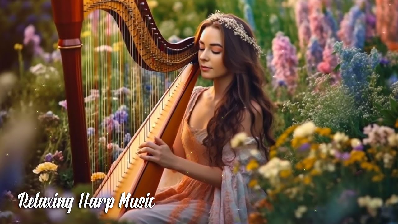 Relaxing Harp Music 🌿 Meditation Music, Calming Music, Relaxation Music ...