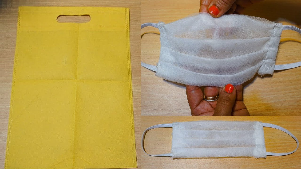 How to make Mask at Home?Mask Making from Cloth Bag|Homemade Mask|DIY ...