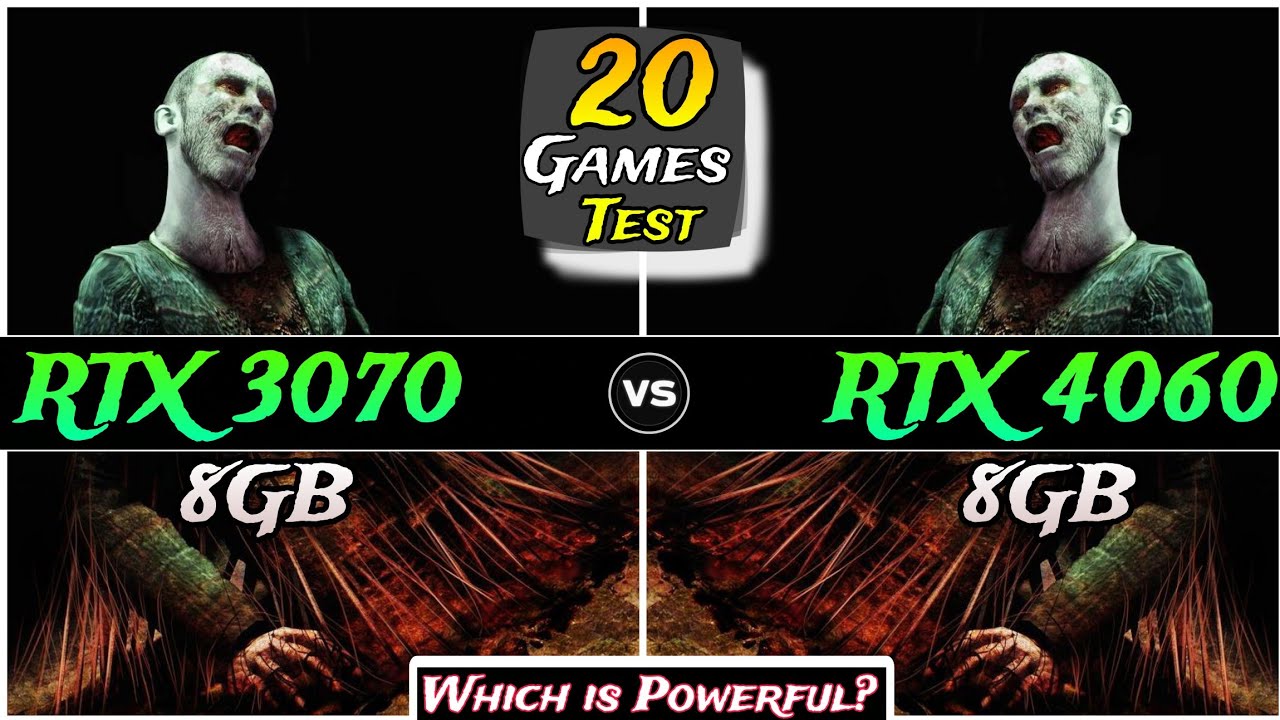 RTX 3070 vs RTX 4060 - Test In 20 Games - Which Is Powerful ? - YouTube