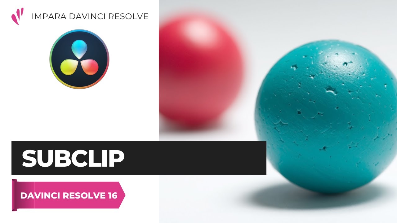 Subclip | Media | Davinci Resolve ITA - YouTube