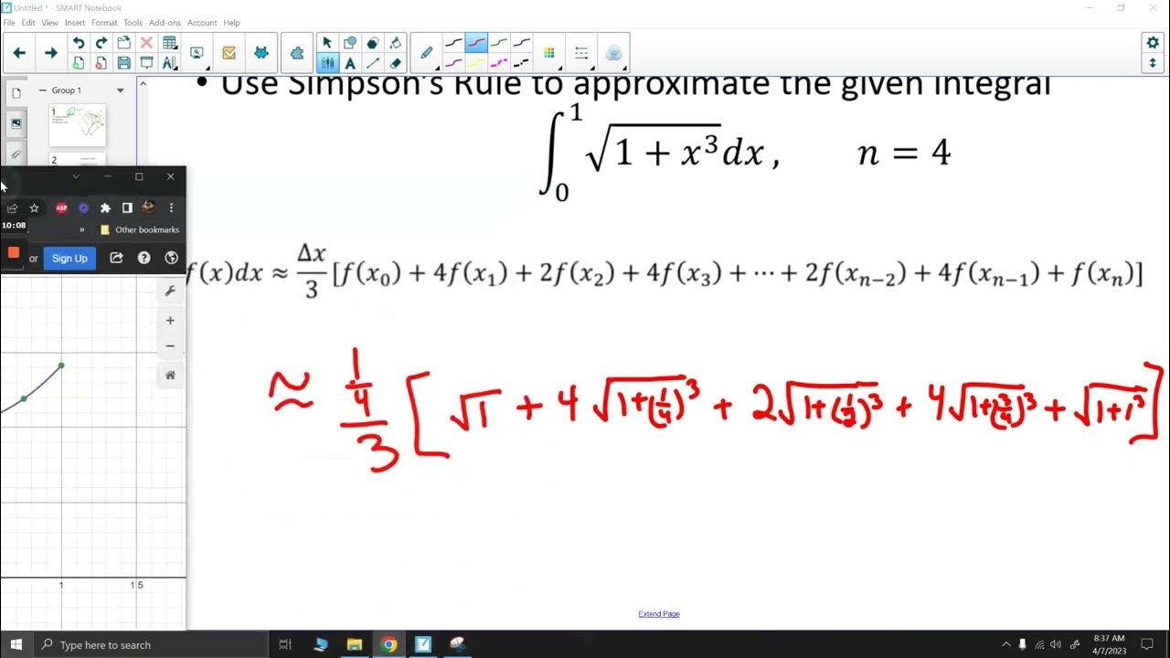 Approximate Integration (Simpson's Rule) - YouTube