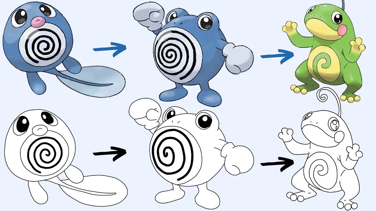 Comment Dessiner LE POKÉMON PTITARD TÊTARTE et TARPAUD | Pokemon ...