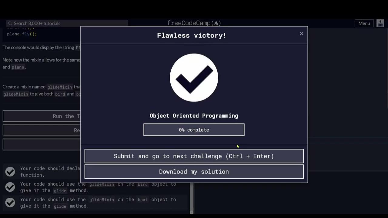 Freecodecamp Js Object Oriented Programming23 24 Youtube