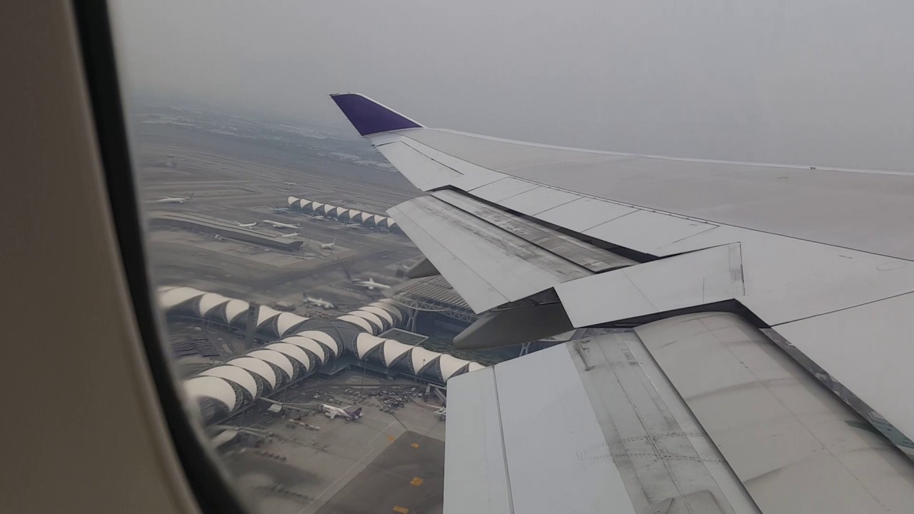 Thai Airways take off "TG660" - Boeing 747-400 - YouTube