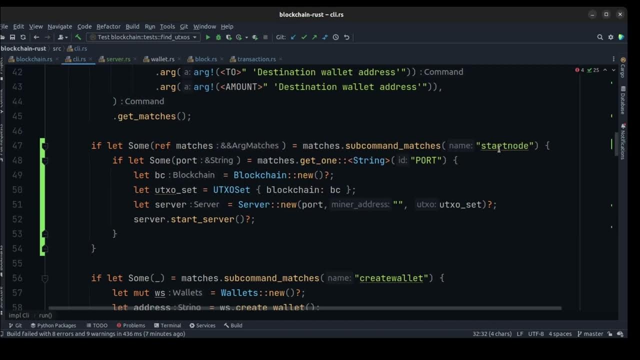 Blockchain Programming from scratch with rust (Modification after we create server) part 13 ...
