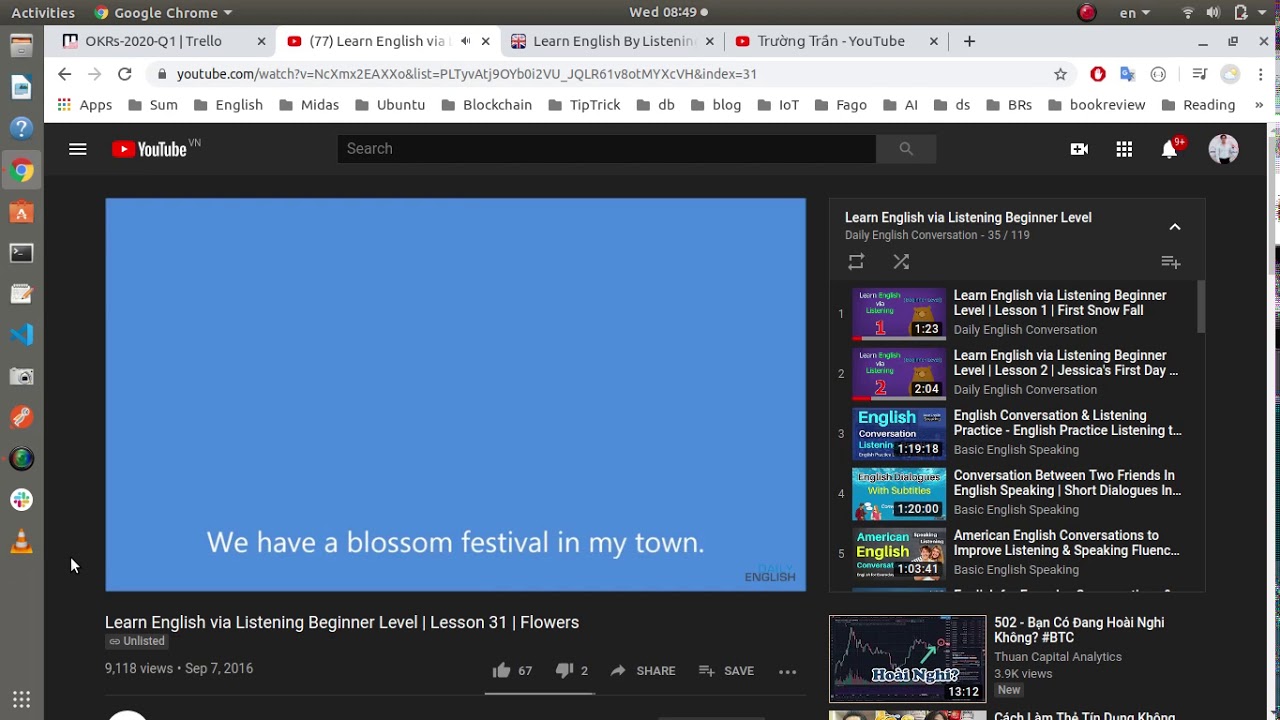 Day 31 - Speaking - Flowers - YouTube