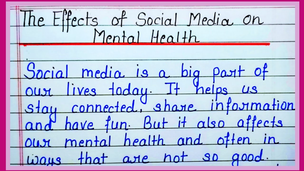The Effects Of Social Media On Mental Health Essay English Essay On the-effects-of-social-media-on-mental-health-essay-english-essay-on
