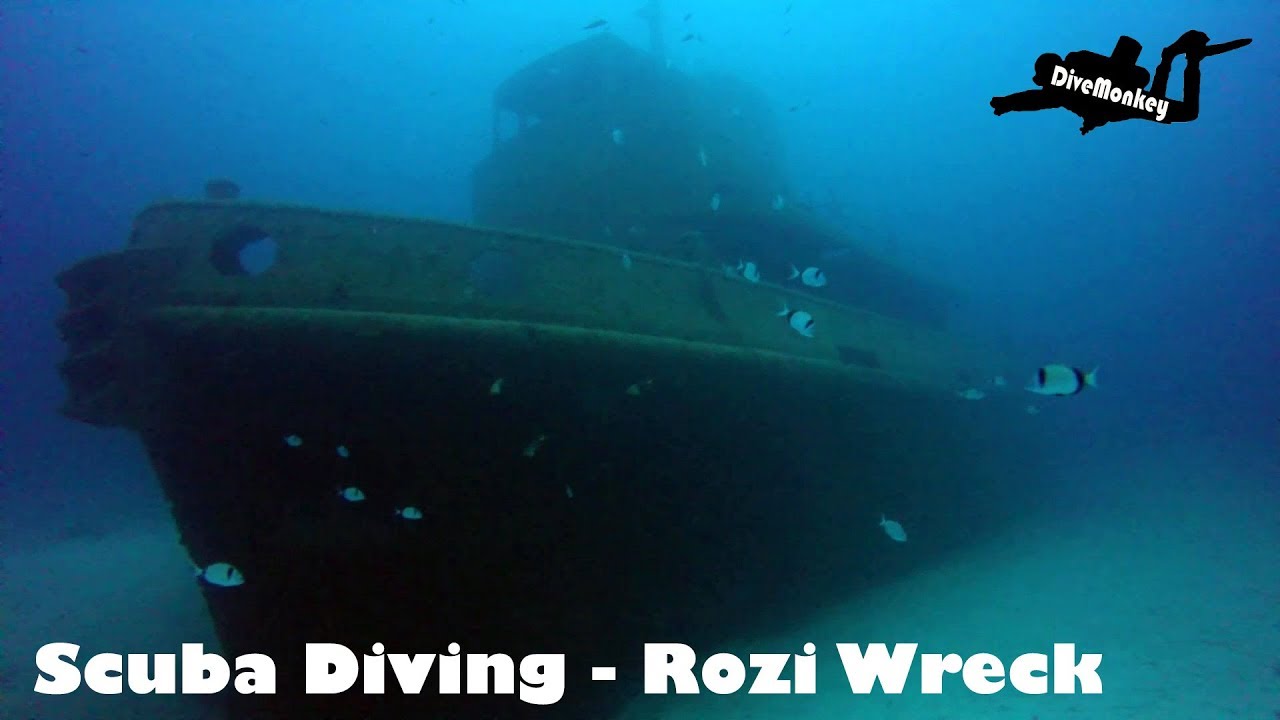 Scuba Diving Rozi Wreck, Malta - YouTube