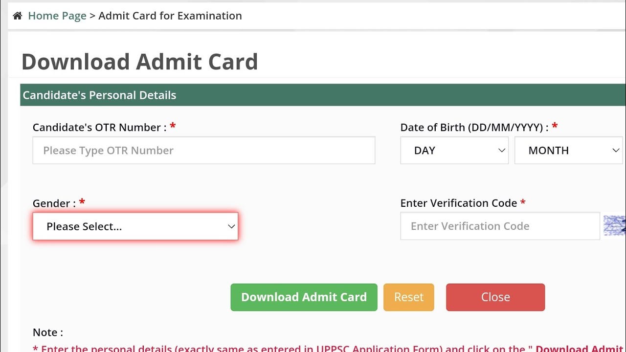 How To Download UPPSC Homoeopathic Medical Officer Admit Card #uppsc # ...