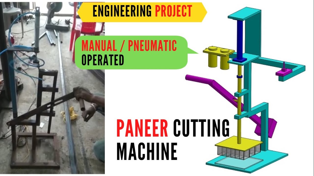 PANEER CUTTING MACHINE | MANUAL/PNEUMATIC OPERATED MACHINE| MECHANICAL ...