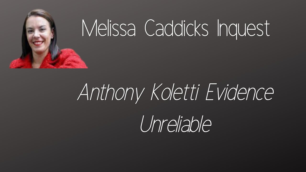 Update - Melissa Caddick - Husband Evidence unreliable - YouTube