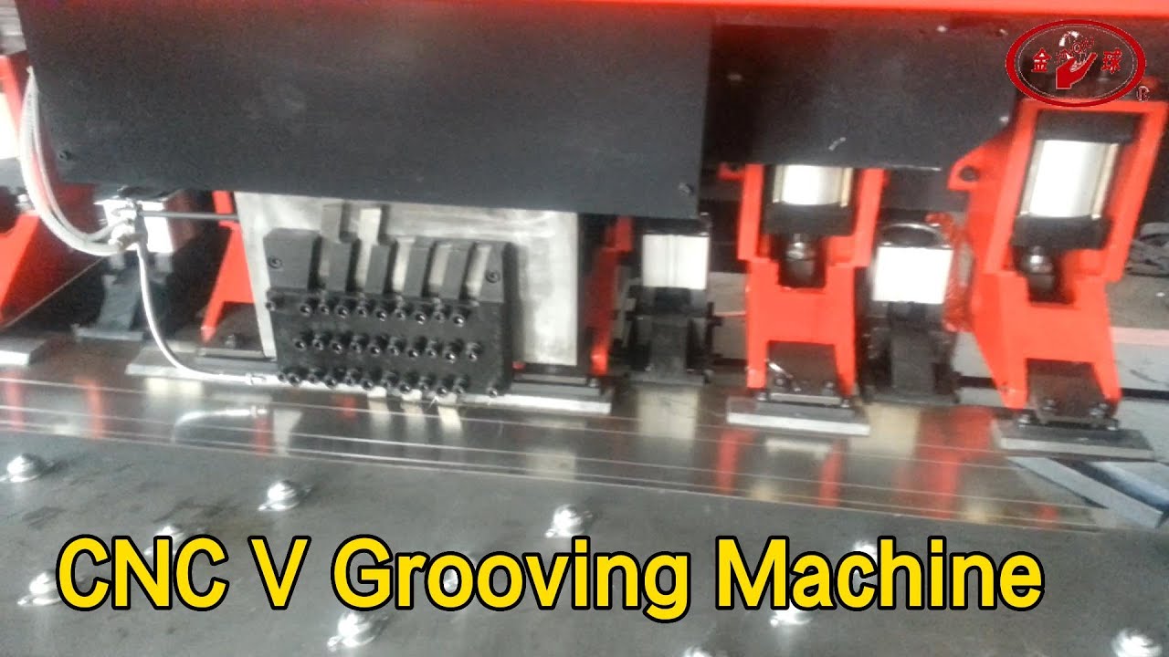 Hydraulic CNC V Grooving Machine High Speed Gantry Type 3 Axis - YouTube