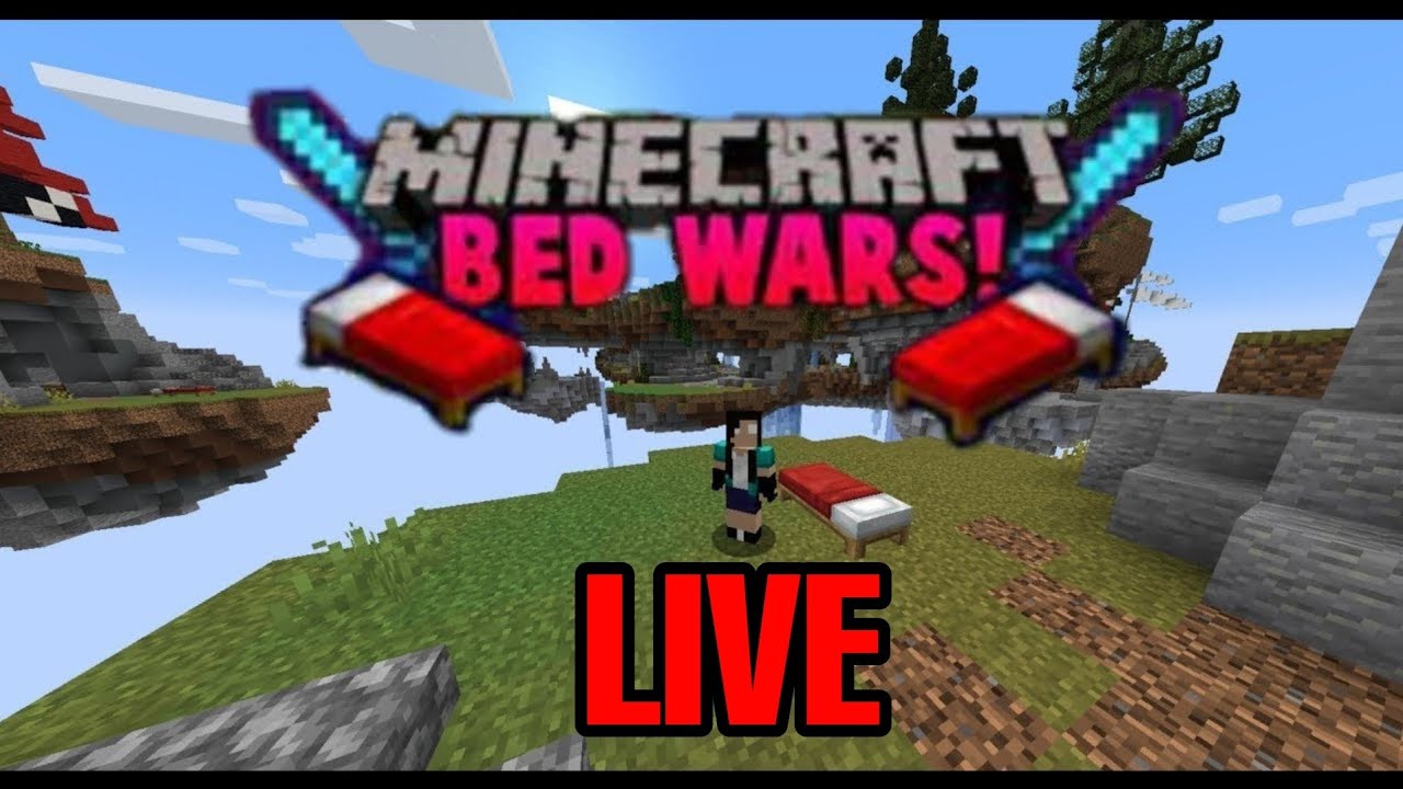 Minecraft Bedwars Live gameplay - YouTube