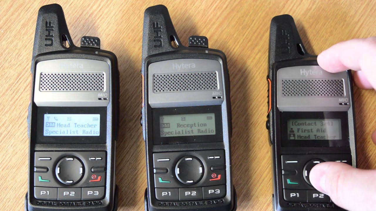 Hytera PD365 school radio system demo - YouTube