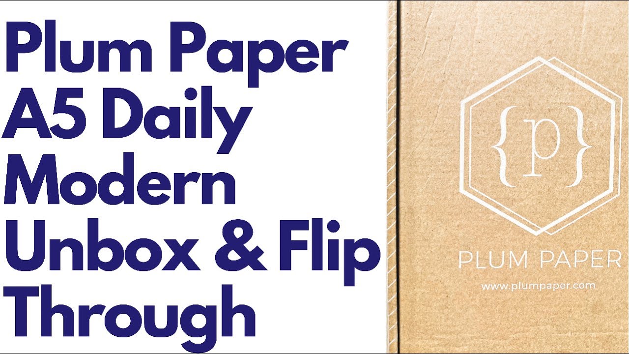 A5 DAILY PLUM PAPER *modern color* UNBOXING & FLIP THROUGH - YouTube