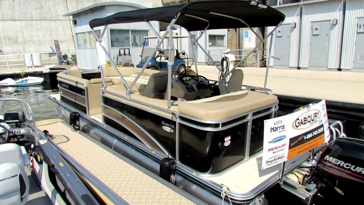 2014 Harris Cruiser 240 Pontoon Boat - Walkaround - 2014 Montreal In ...